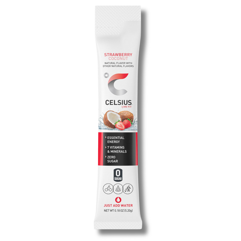 Celsius Energy Powder Drink Mix - Strawberry Coconut – Mix It Up ...